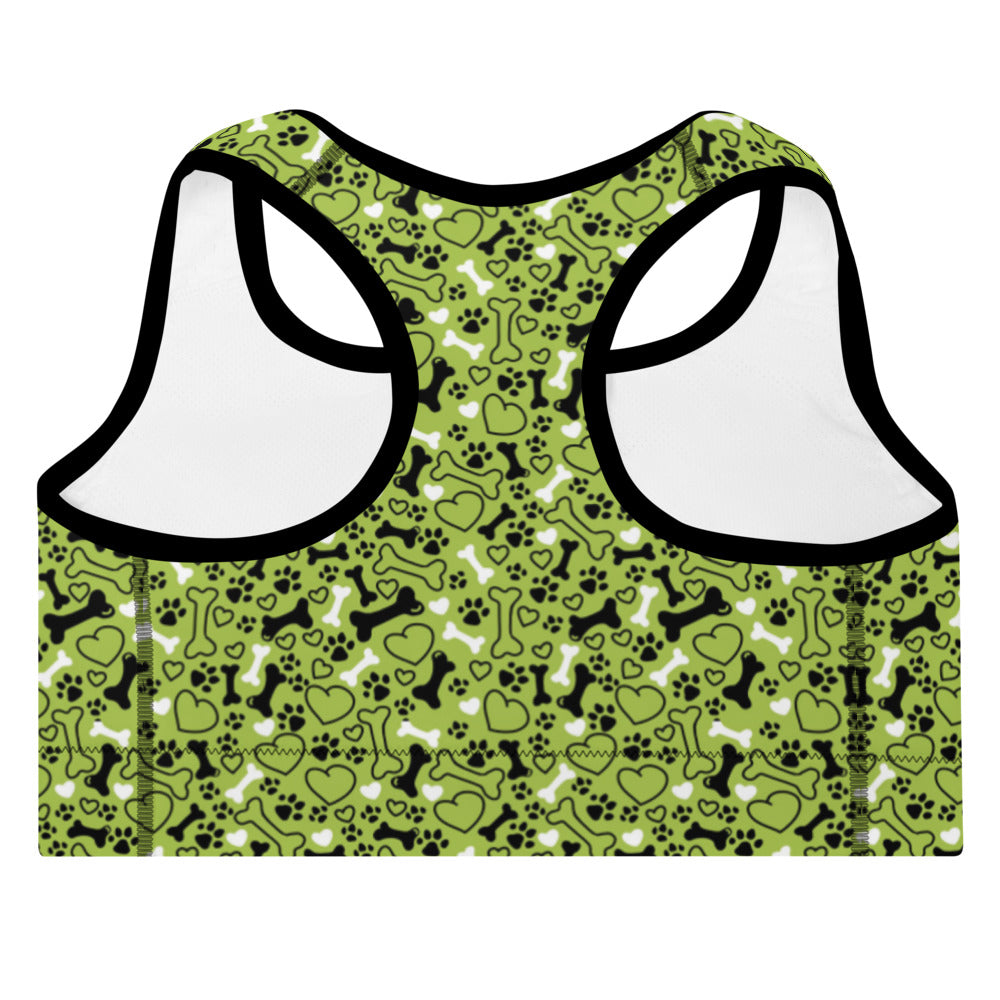 Dog Lover Padded Sports Bra – Happiness Looks Beautiful